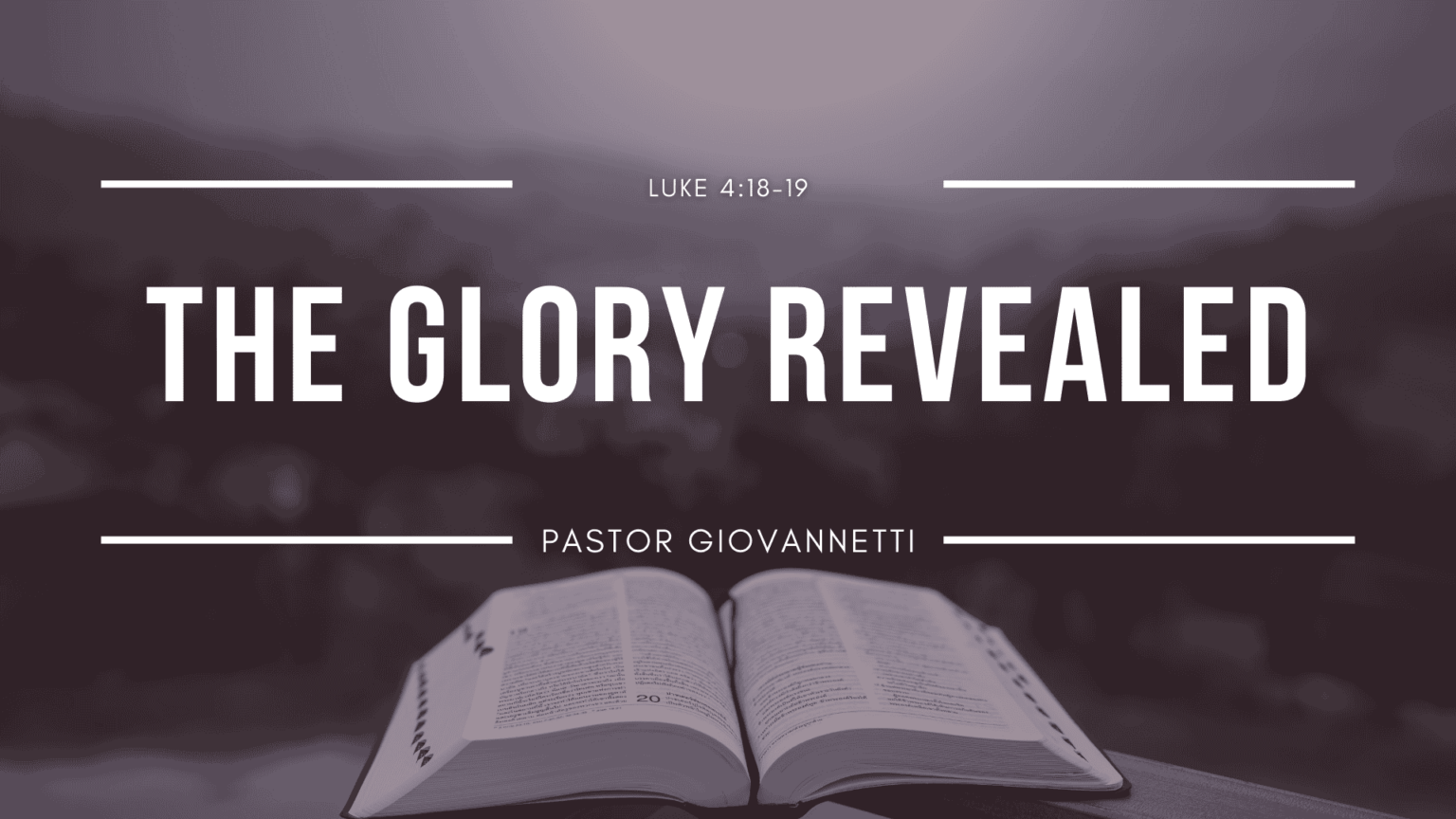 The Glory Revealed - Standing In The Word Ministries